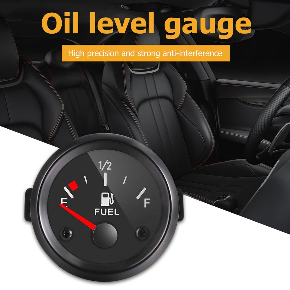 Universal Car Fuel Level Gauge 12/24V Pointer Fuel Gauges Pointer Oil ...