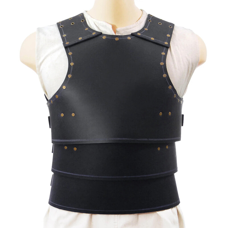 Medieval Warrior PU Leather Chest Armor Halloween Cosplay Costume Vest ...