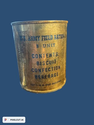 Clean 11/ 1942 WW2 US Army Field Ration C B unit can w/key | eBay