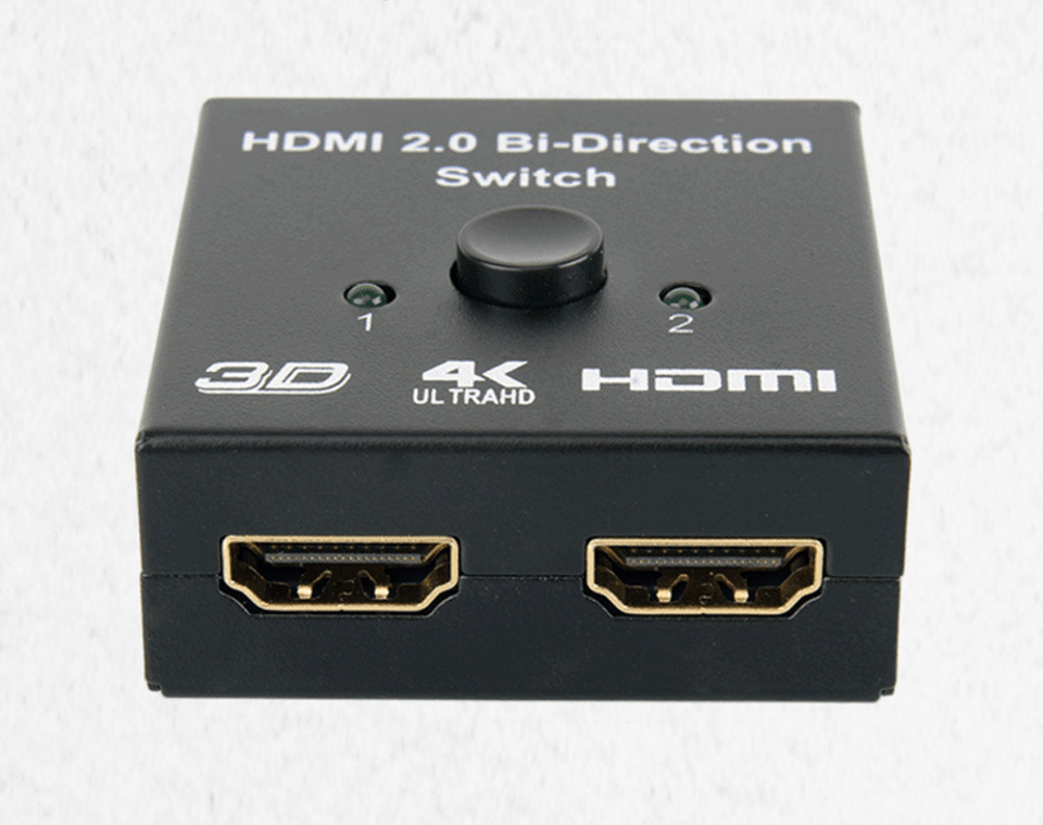 HDMI 2.0 HDTV Switch Switcher Splitter Bi-Direction Hub HDCP 2x1 1x2 In ...