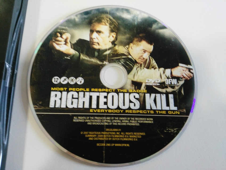 Righteous Kill DVD Steelbook English Deutsch German Ed Robert De Niro Al Pacino | eBay