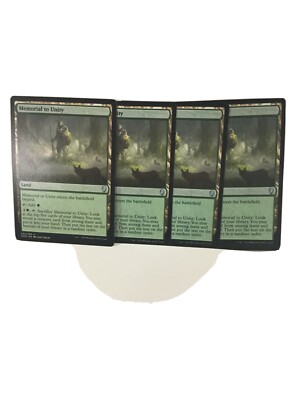 4X LOT MEMORIAL TO UNITY 245/269 LAND UNCOMMON MAGIC THE GATHERING NM/M ...