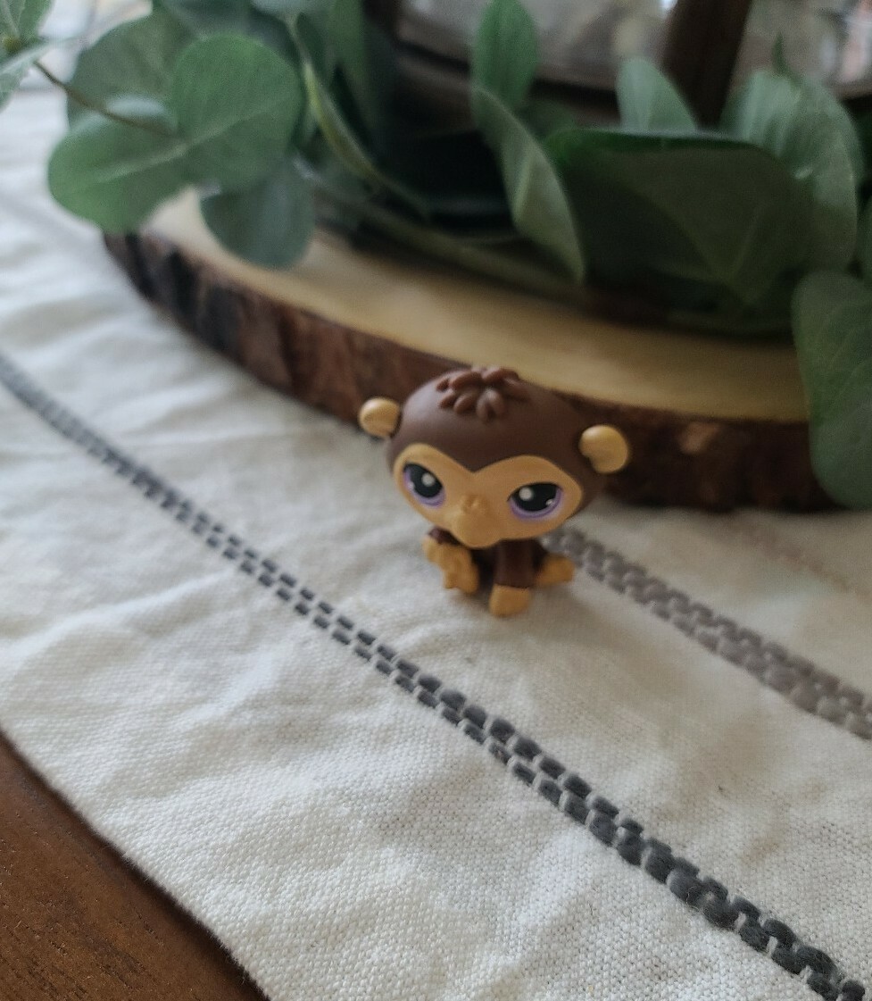 Littlest Pet Shop Chimp #359 Chimpanzee Purple Eyes LPS | eBay