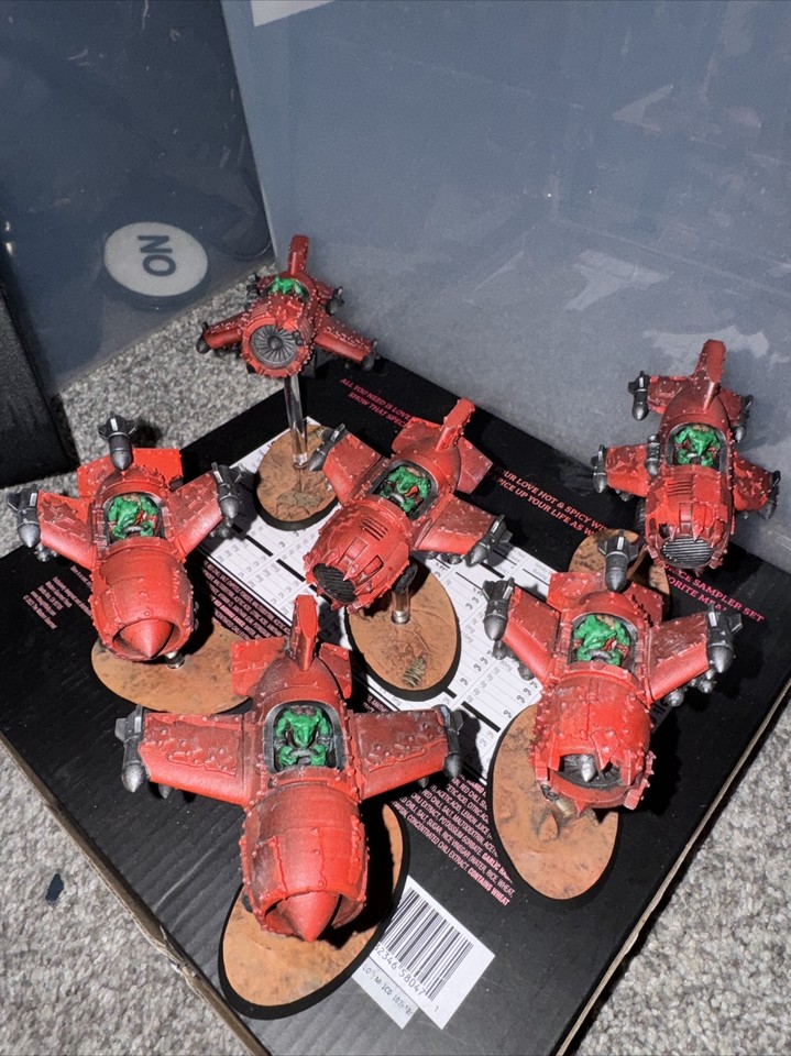 Orkz Customized Daka Jets + 6 Death Kopta Grot Proxies. Warhammer 40K ...