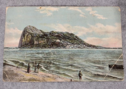 Postcard Rock of Gibraltar Ad Card Prudential Insurance Co Early 1900s ...