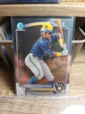 2025 Bowman Baseball Jesus Made #BCP-50 Chrome 1st Prospect Milwaukee ...