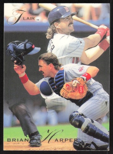 1993 Flair Baseball Card Brian Harper #235 Minnesota Twins | eBay