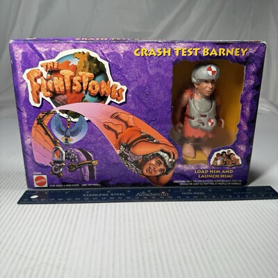 THE FLINTSTONES CRASH TEST BARNEY Mattel 1993 NEW SEALED BOX NIB 11665 ...