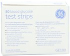 GE100 Blood Glucose Test Strips, Gold Electrode, 50 Count, 07/2026 ...