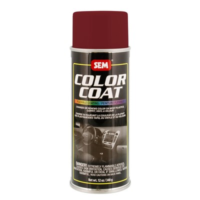 SEM COLOR COAT FIRETHORN RED Vinyl Spray Auto Paint Car 12 oz. SEM ...