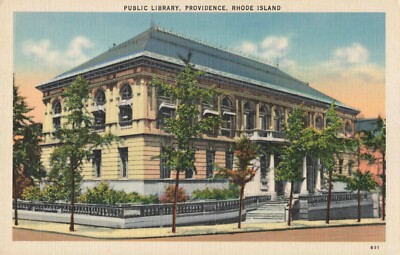Postcard Public Library Providence Rhode Island | eBay