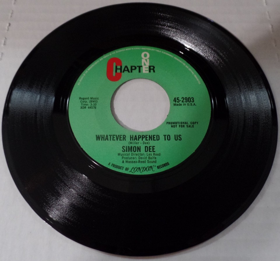 Psyche Promo Copy Simon Dee "Julie" on Chapter One label | eBay