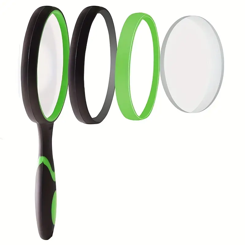 3 Pack Magnifying Glass 10X Handheld Reading Magnifier 65MM For Seniors ...