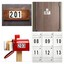 10 Sheets Small Mailbox Numbers and Letters for Decals, Black in White ...