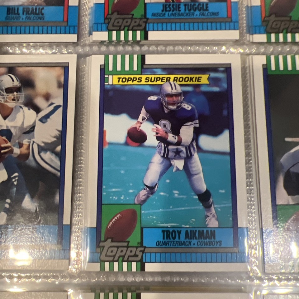 1990 NFL Topps Football Complete Set 1-528 With 1-30 1000 Yard Club Set ...