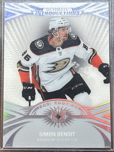 21-22 UD Ultimate Simon Benoit Ultimate Introductions Rookie Insert🔥 # ...