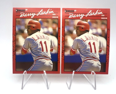 (2) 1990 Donruss BARRY LARKIN #71 HOF Cincinnati Reds *2-CARD LOT* | eBay