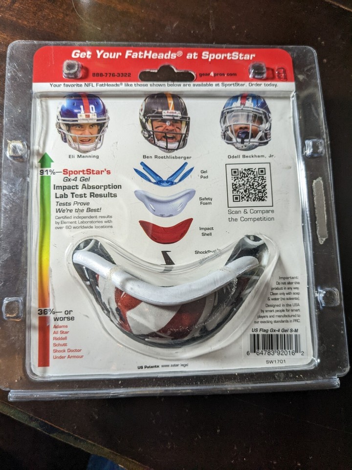 SportStar GX-4 Gel Football Chin Protection Guard Black Small-Medium | eBay