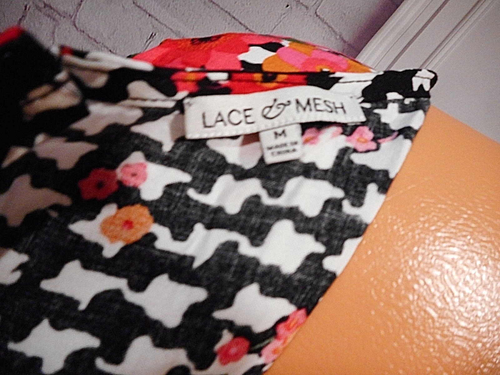 Lace & Mesh Have Mix Up Your Sleeve Floral Dress Modcloth Retro sz M | eBay