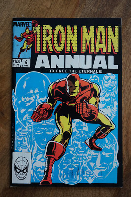 Iron Man Annual #6 Vol. 1 1983 Marvel Comics Annual 8.0 Comic Book L32 ...