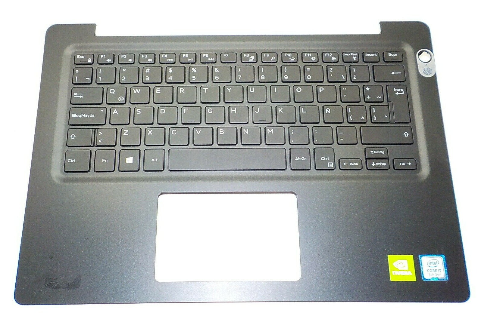 Genuine Dell Vostro 5481 Palmrest Spanish Backlit Keyboard Assembly ...