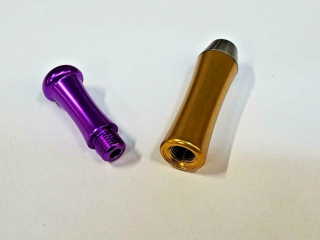 LARGE METAL TOBACCO SMOKING PIPE MADE IN USA !!!!! PURPLE / GOLD ...