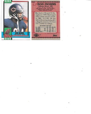 Ron Morris 1990 Topps Football Card #373 Lot of 2 Chicago Bears NM | eBay