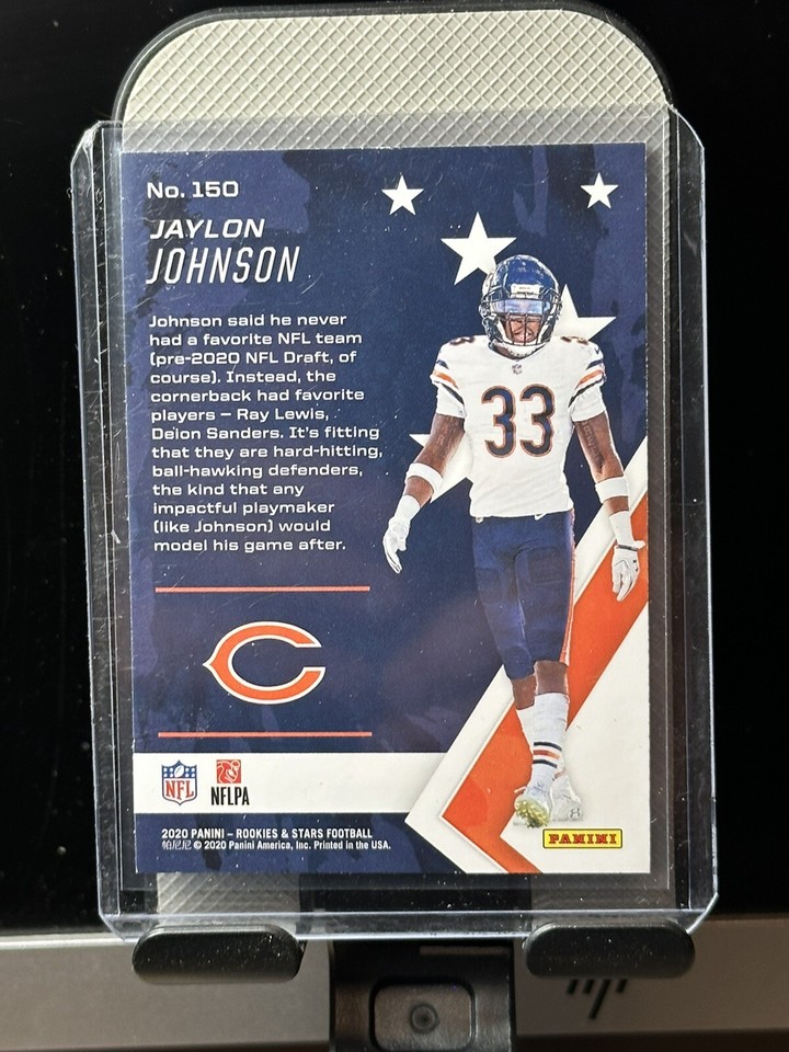 Jaylon Johnson Rookie Card 2020 Panini -Bears | eBay