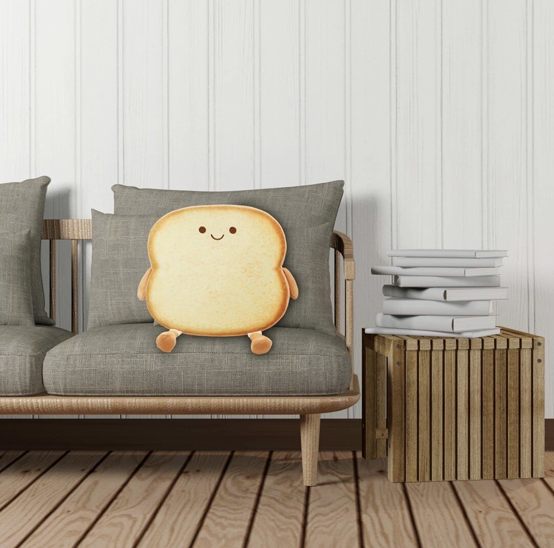 Toast Seat Memory Foam Cute Chair Pads Cushion with Removable Cover ...