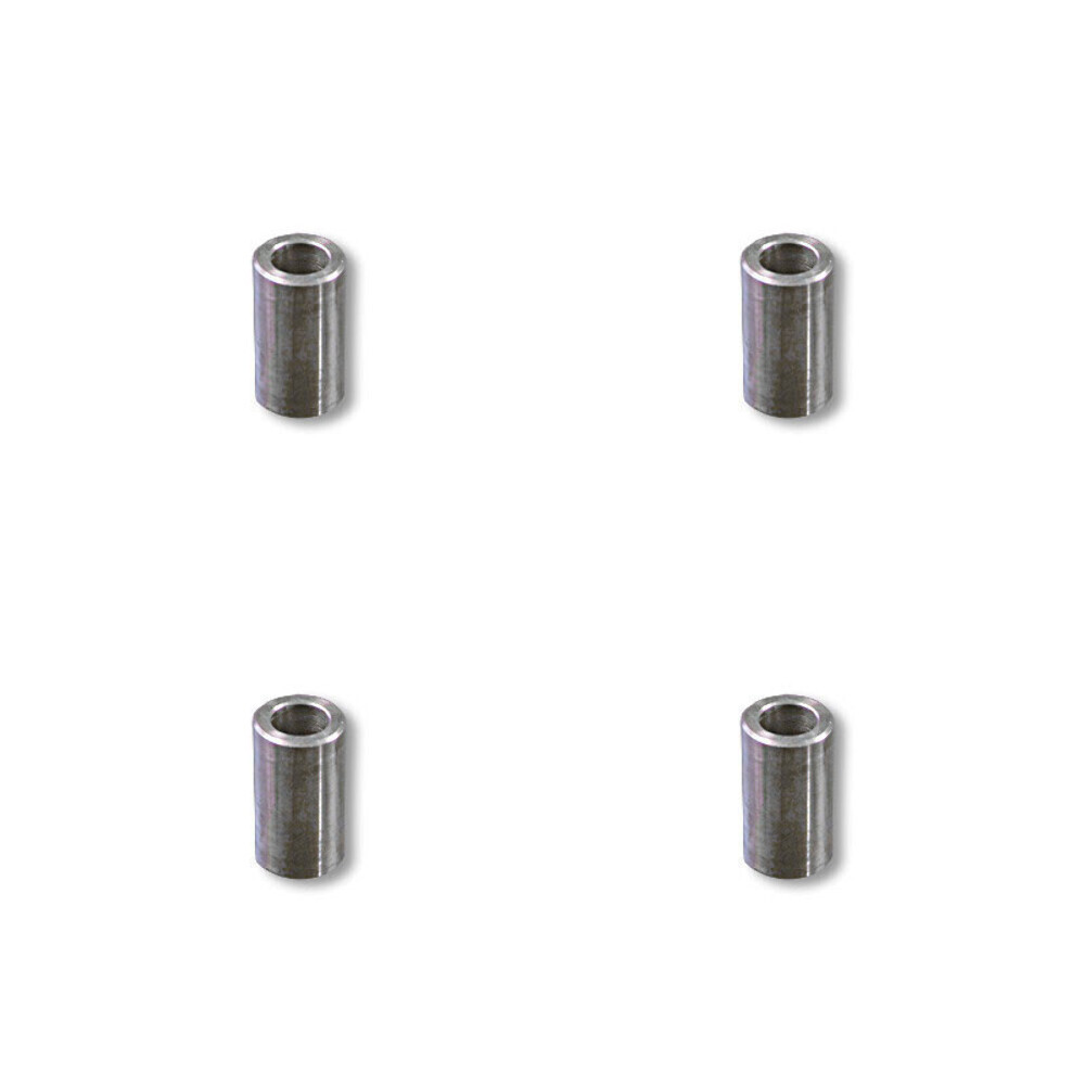 (4) Steel Bushing Axle Spacers 1" OD X 5/8" ID X 1-7/8" Length Mini ...