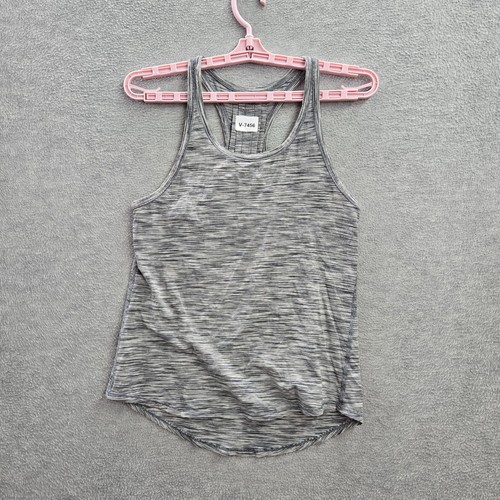 Lululemon Women Activewear Top 8 Gray Tank Sleeveless Racerback Logo ...