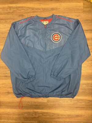 Majestic Mens Size 3XL Chicago Cubs Pullover Windbreaker MLB Baseball 1 ...