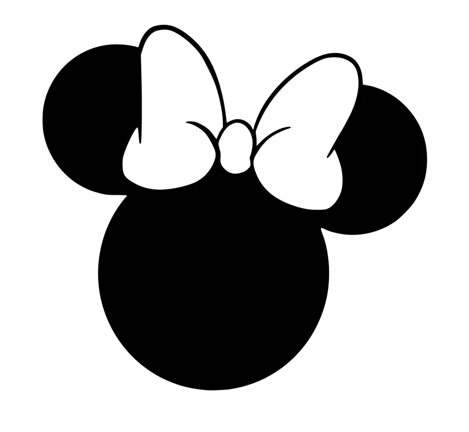 Minnie Mouse Silhouette Head