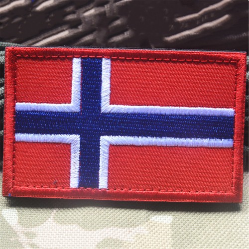 Collectable Badges & Patches Norway Norwegian National Flag Embroidered ...