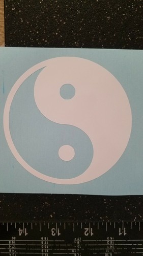 Yin Yang Sticker Vinyl Decal - Taijitu Chinese Symbol Ying Yan Car ...