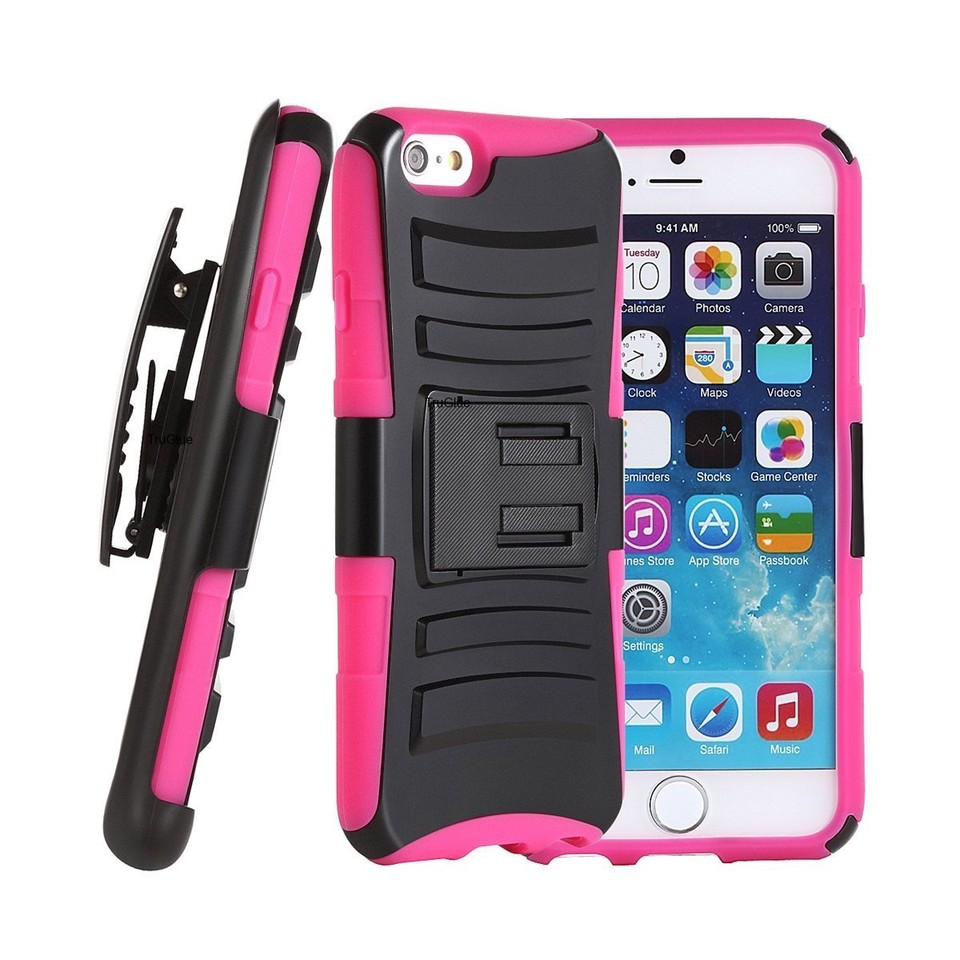 Hybrid Rugged Hard Case Protection Cover Armor Belt Clip Stand For ...