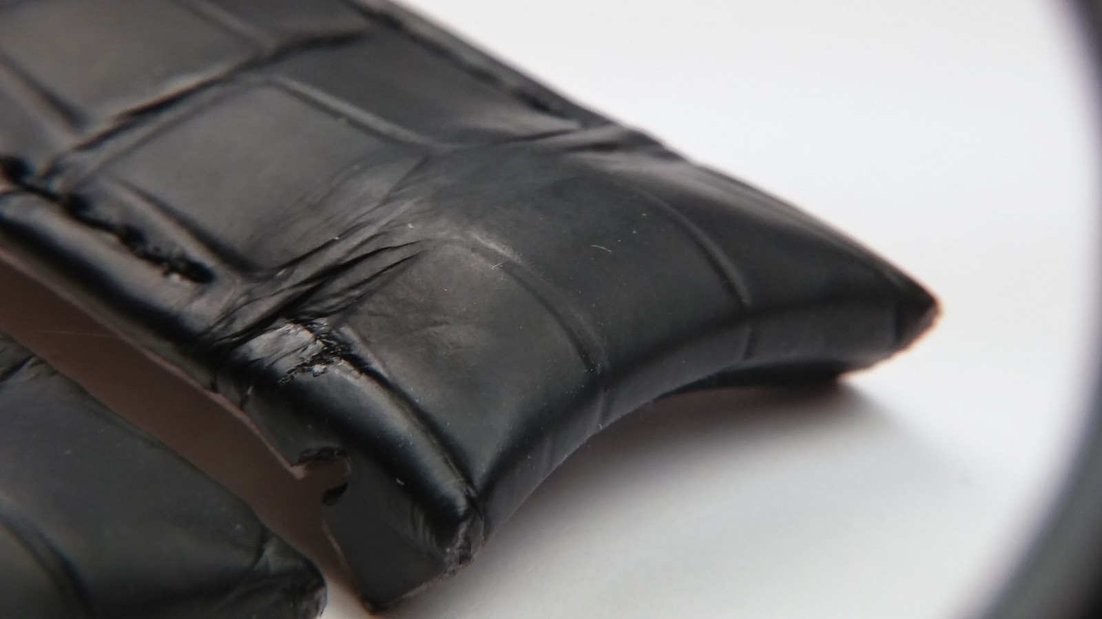 ETERNA WATCH BAND, 22/20 mm, black, Louisiana Alligator Band, for ...