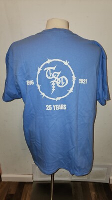 Trans Siberian Orchestra TSO 25 Years Light Blue Concert Band T-Shirt ...