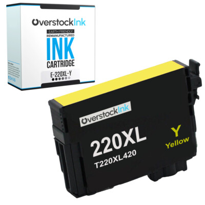 1PK T220XL 220XL Yellow Ink Cartridge Fits Epson Workforce WF-2750 2760 ...