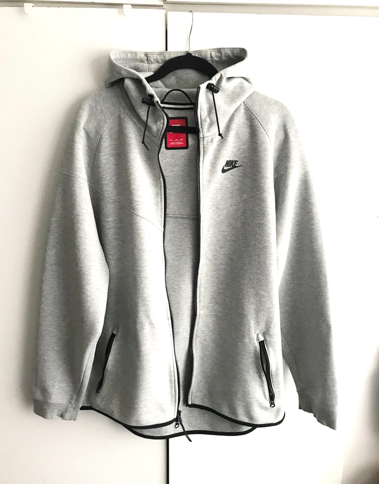 nike tech fleece zip up hoodie grey mens size xl | eBay UK