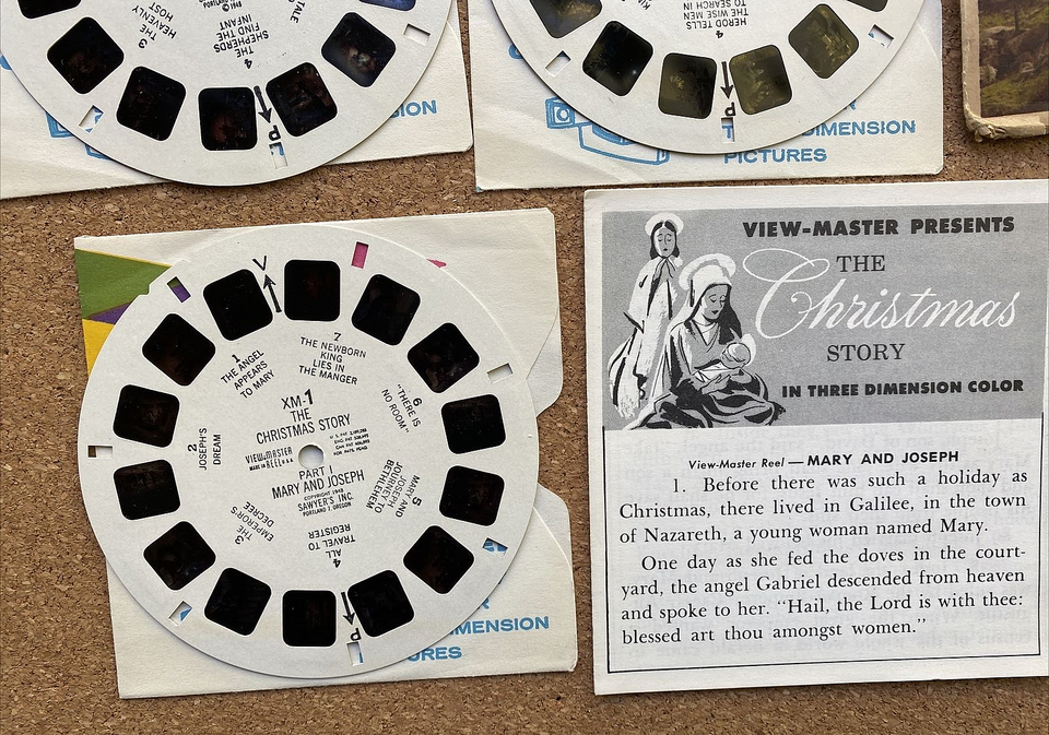 1948 View-Master The Christmas Story B383 3 Reel Set 21 Pictures w Booklet | eBay