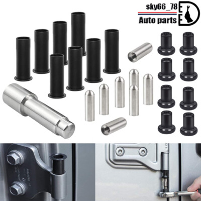 Door Hinge Liners Pin Guides Nuts + Door Bushing Removal Tool for Jeep ...