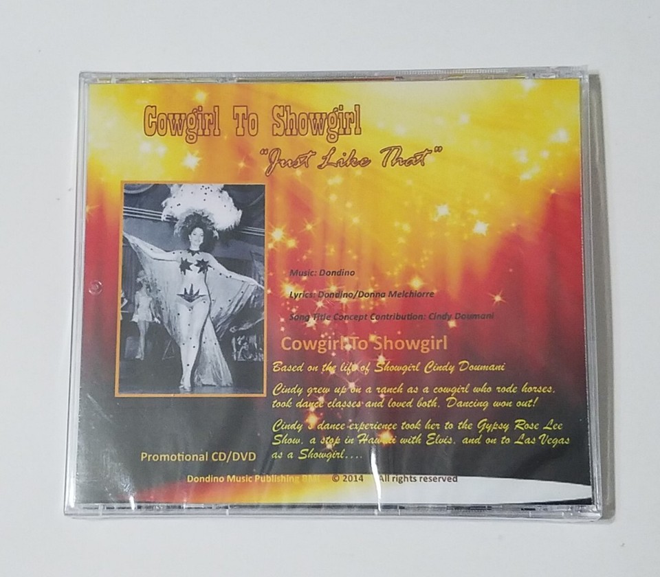 Cindy Doumani: Cowgirl To Showgirl - "Just Like That" PROMO CD/DVD ...