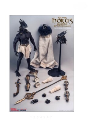 1/6 Golden Horus Guardian of Pharaoh Silver Figure Executive Replicas ...