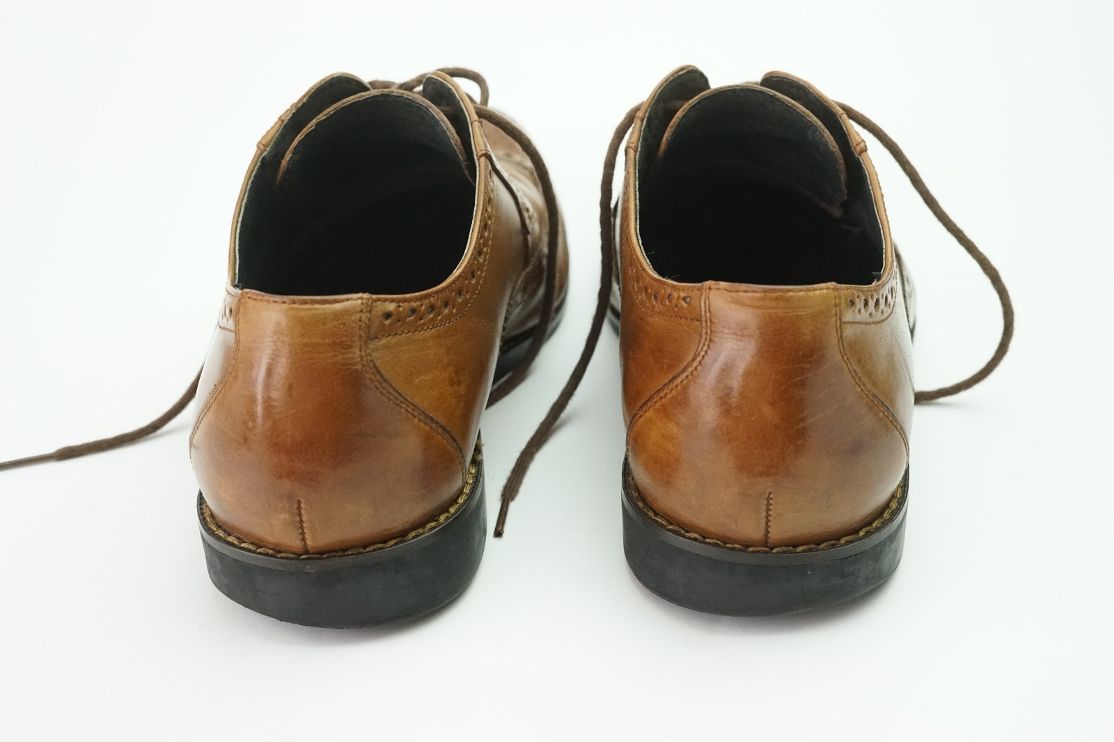 Stacy Adams Garrison Mens Size US 8 M Brown Wingtip Oxford Lace Up | eBay