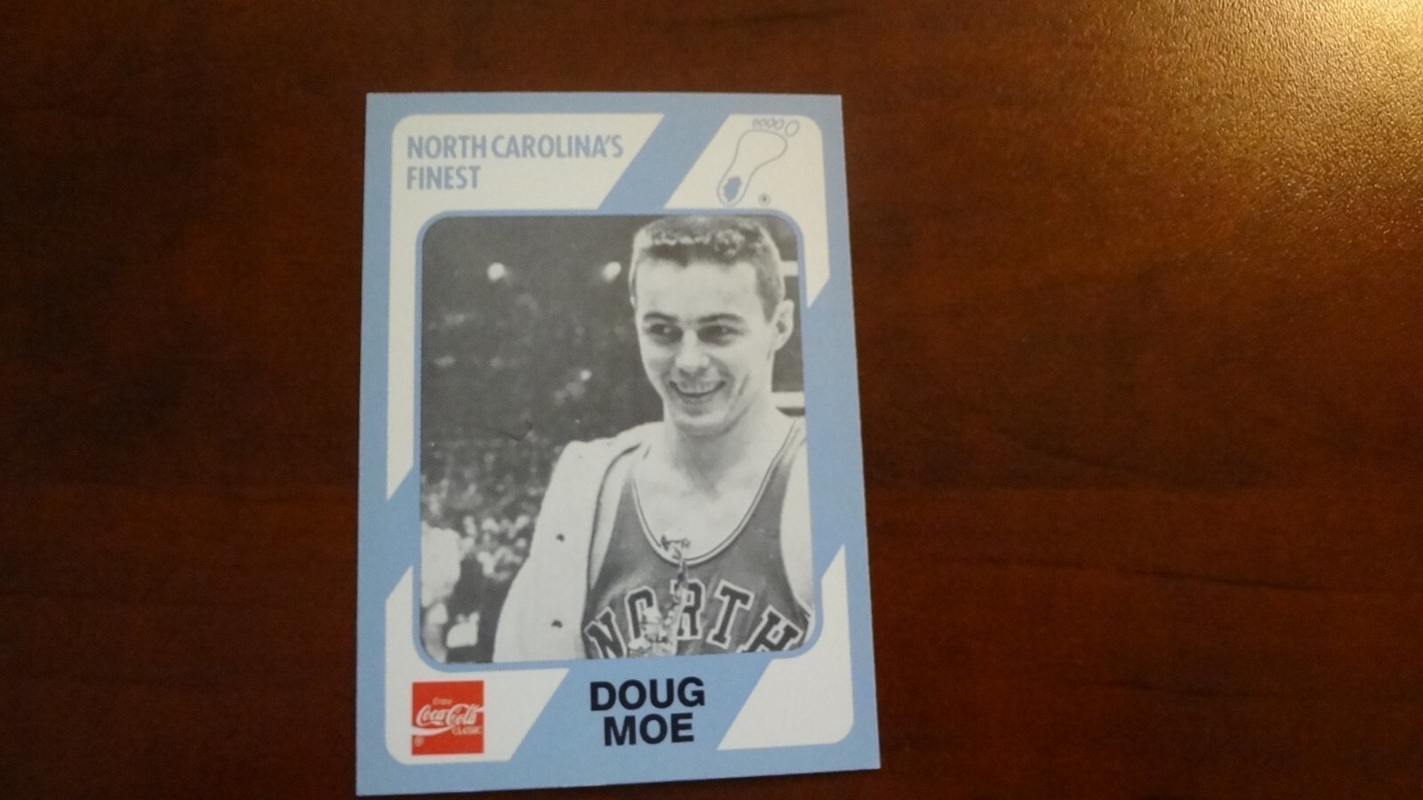 1989 COLLEGIATE COLLECTION N. C. FINEST # 74 DOUG MOE BASKETBALL CARD ...