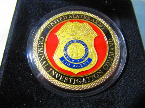 U S ARMY CRIMINAL INVESTIGATION COMMAND Challenge Coin w/ Presentation ...