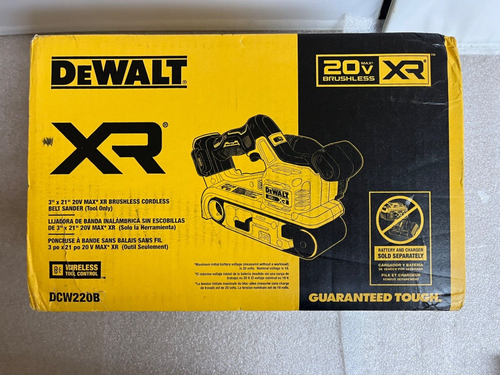 DeWalt DCW220B 20V MAX XR Brushless 3x21" Cordless Belt Sander (Tool ...