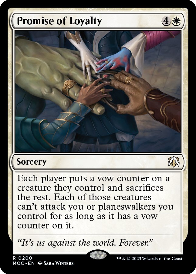 Promise of Loyalty Commander: March of the Machine Regular for sale ...