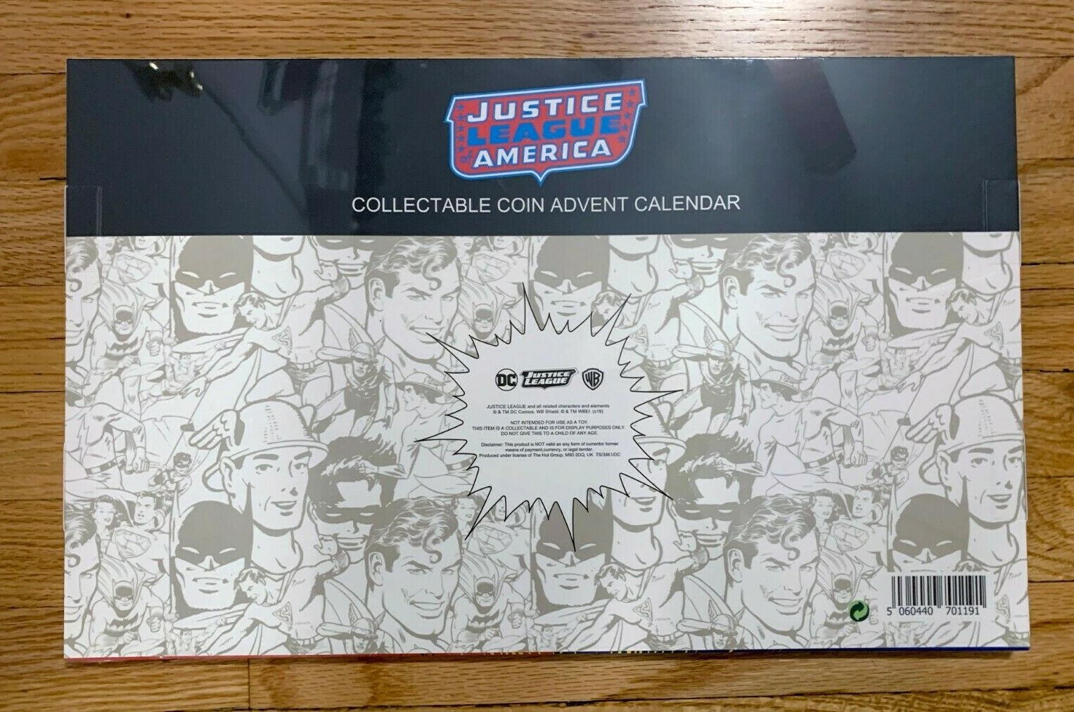 DC Comics JLA Limited Edition Collectible Coin Advent Calendar Superman ...